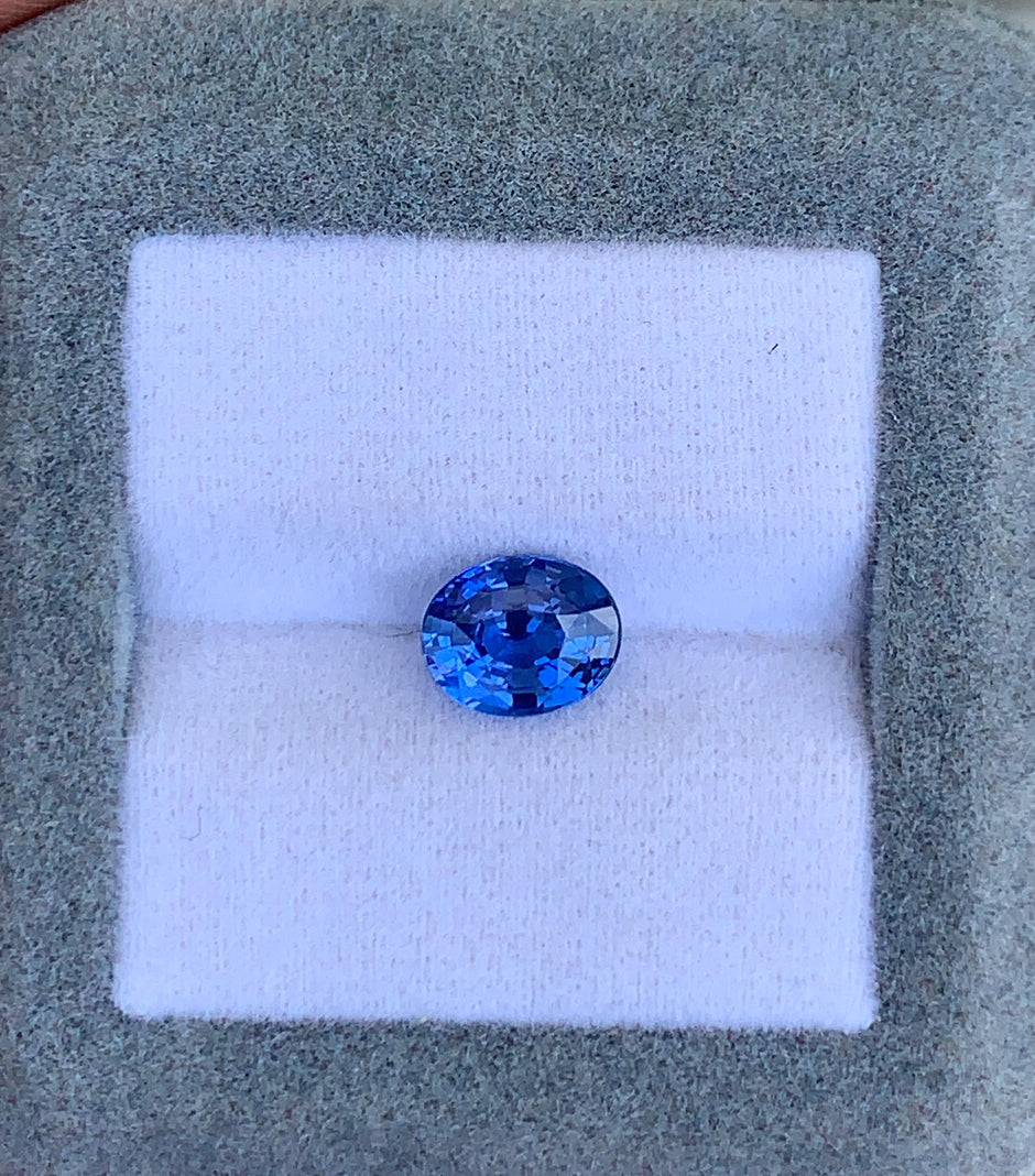 Saphir Bleu : achat pour monter sur une bague sur mesure